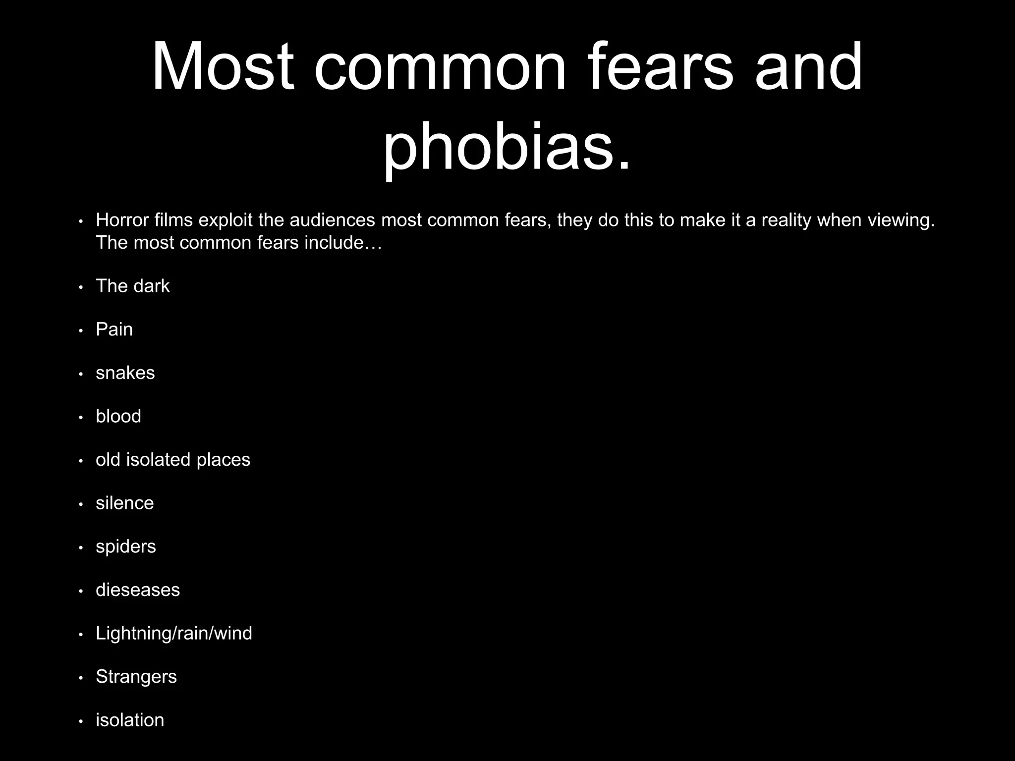 Representation and fear analysis | PPT