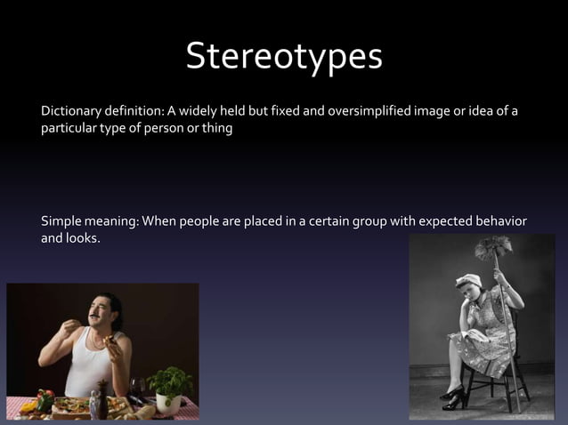 Representation and stereotypes | PPT