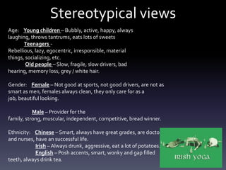 Representation and stereotypes | PPT