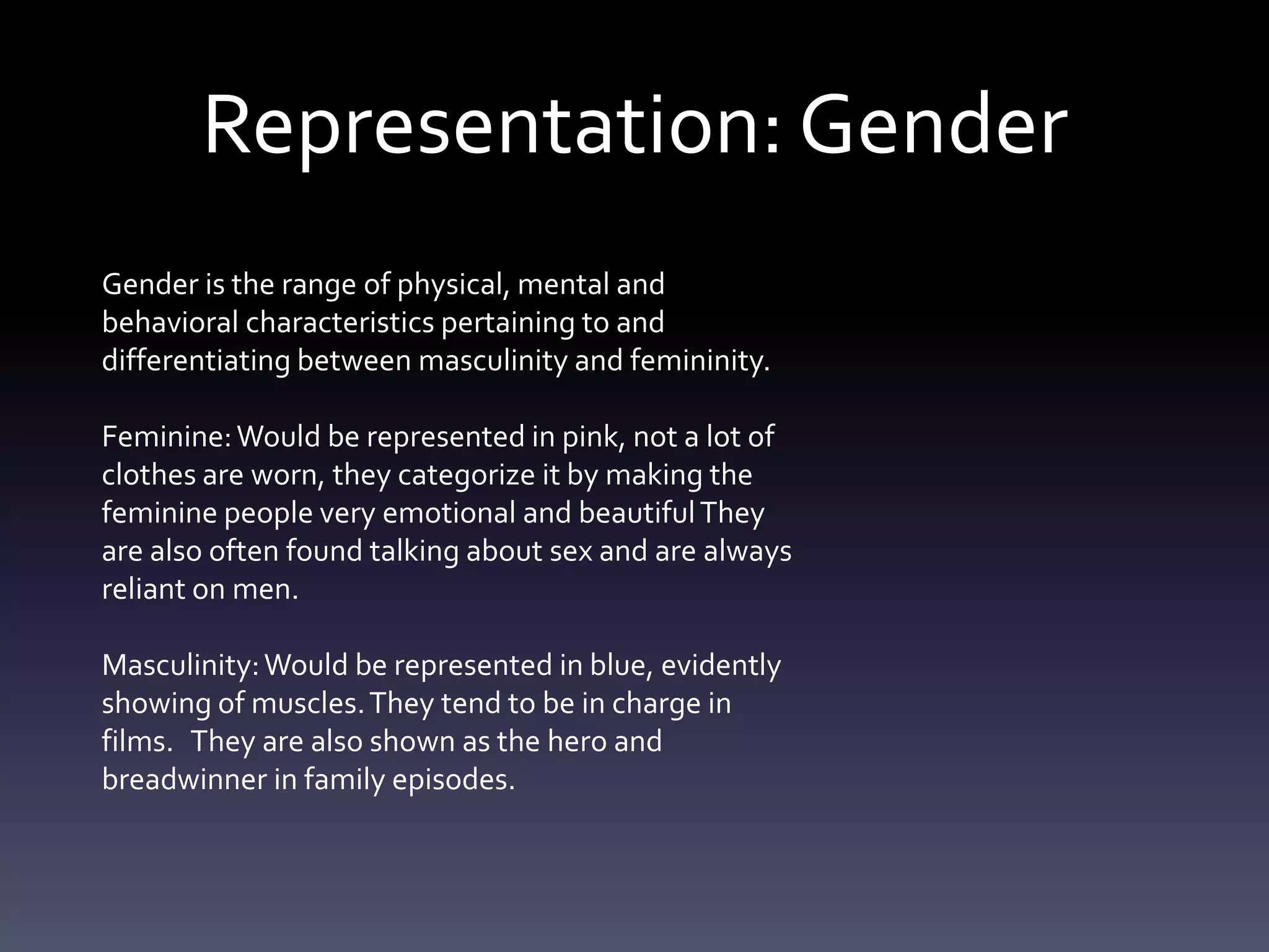Representation and stereotypes | PPTX