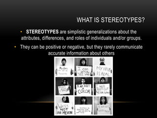 Representation and stereotyps | PPTX