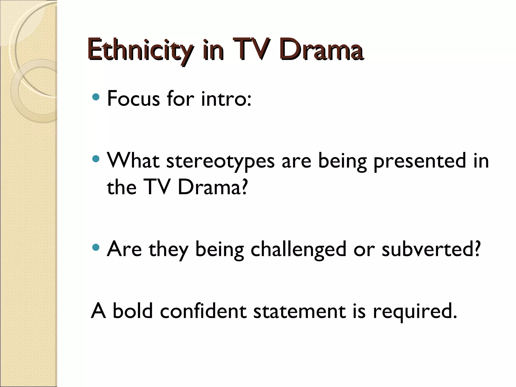 Representation ethnicity | PPT