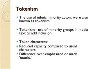 Representation ethnicity | PPT