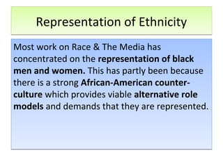 Representation ethnicity | PPT | Free Download