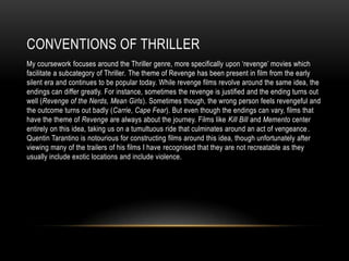 Representation In Thriller | PPTX