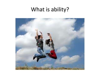 Representation of ability disability1 | PPT
