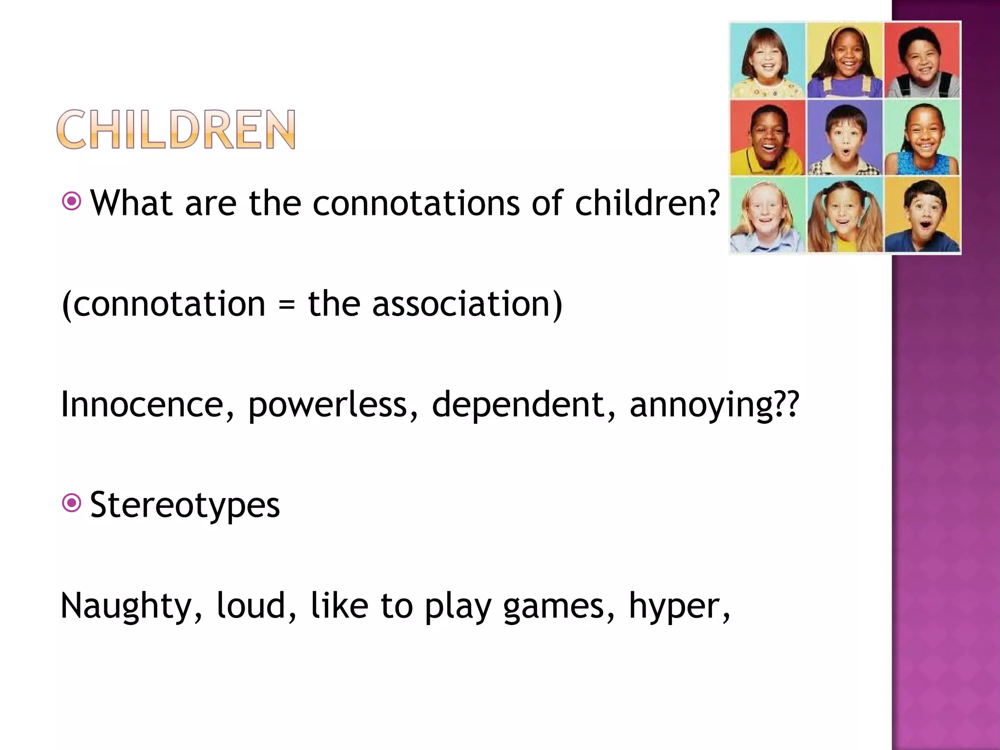 Representation of age | PPT | Eldercare | Family and Relationships