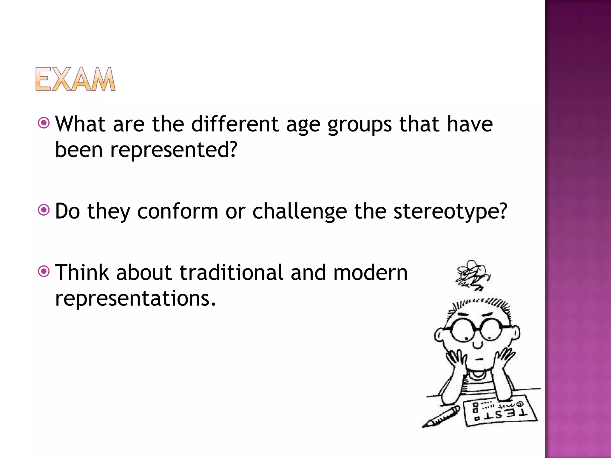 Representation of age | PPT | Eldercare | Family and Relationships