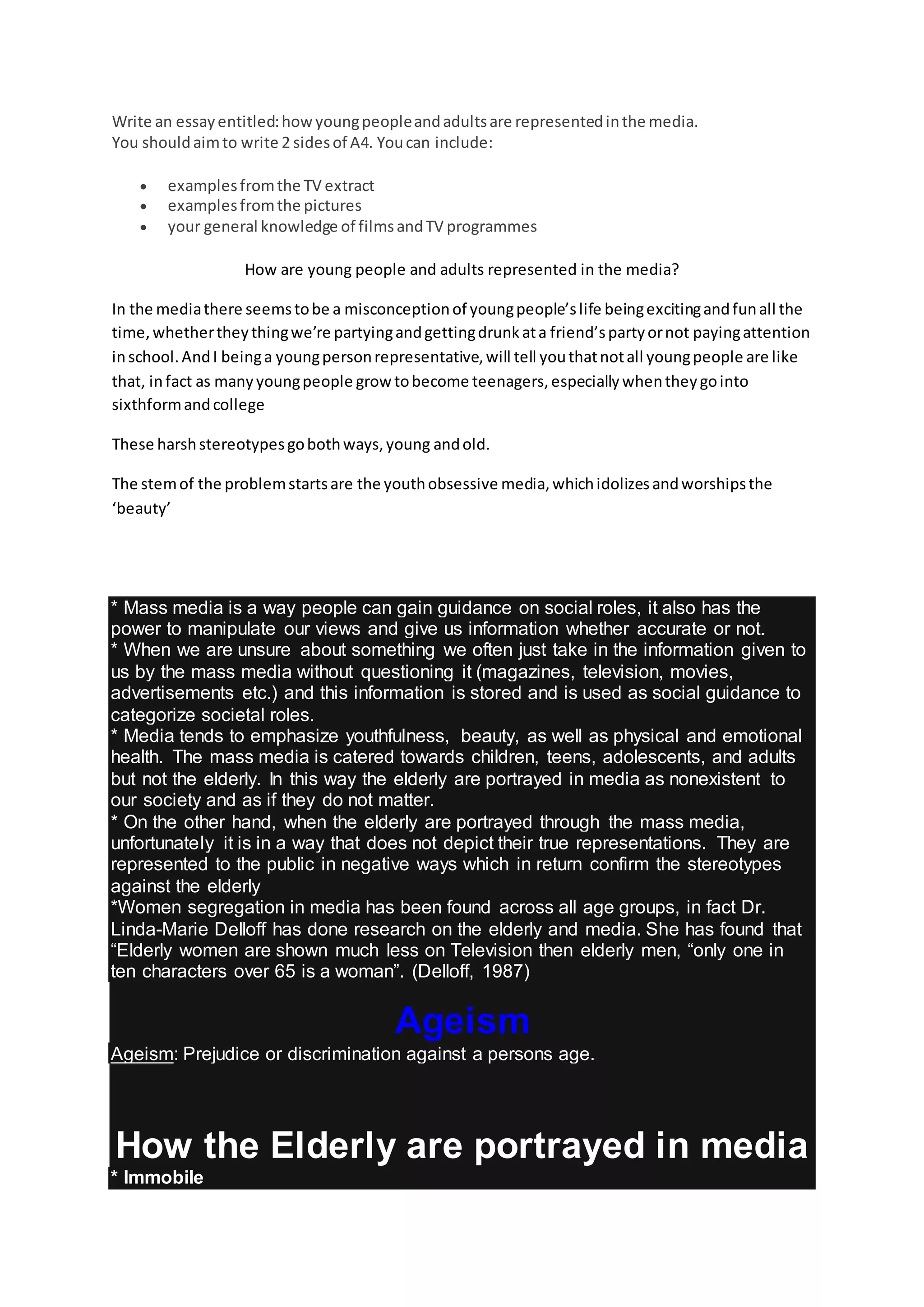Representation of age | DOCX