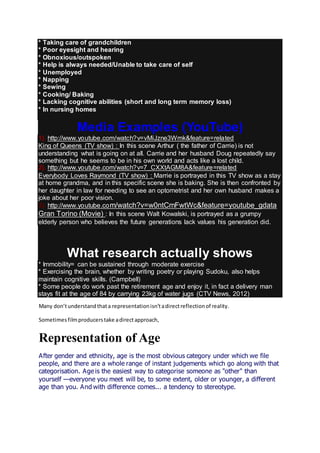 Representation of age | DOCX