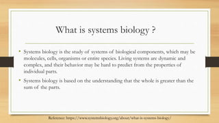 systems biology- Representation of chemical reaction networks | PPT