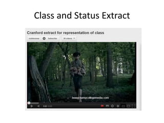 TV Drama - Class & Status | PPTX