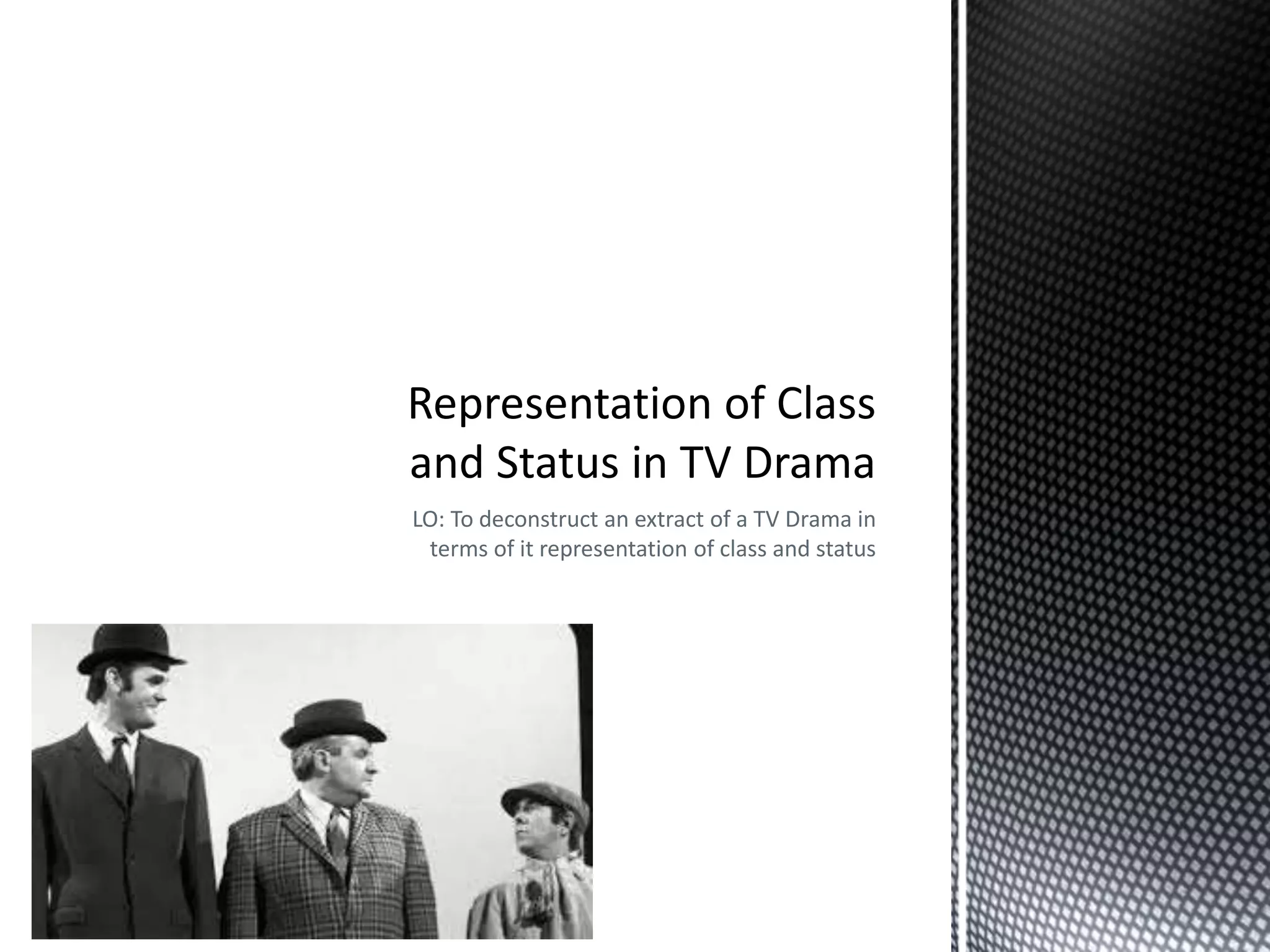 Representation of class & status | PPTX