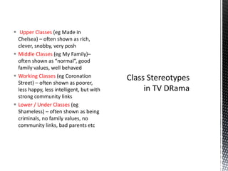 Representation of class & status | PPTX