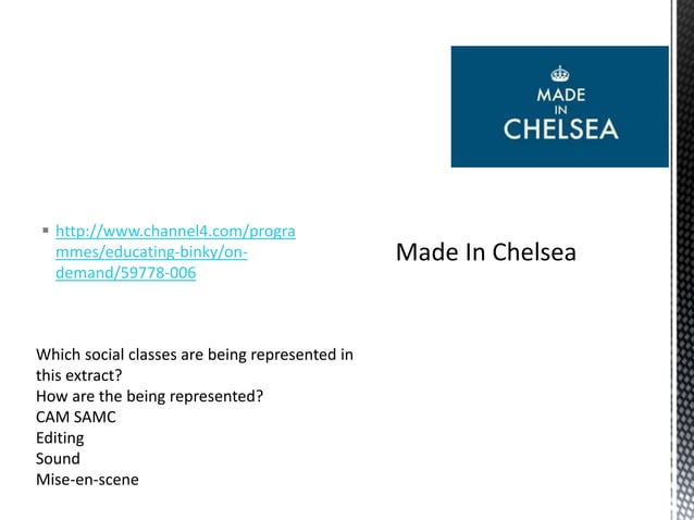 Representation of class & status | PPT