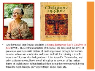 Representation of dalit in indian english literature society | PPT