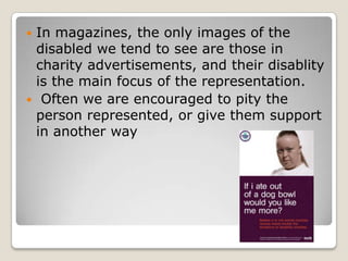 Representation of disability | PPT