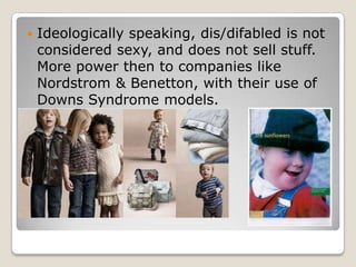 Representation of disability | PPT