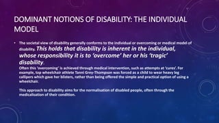 Representation of disability | PPT