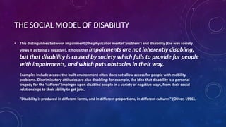 Representation of disability | PPTX