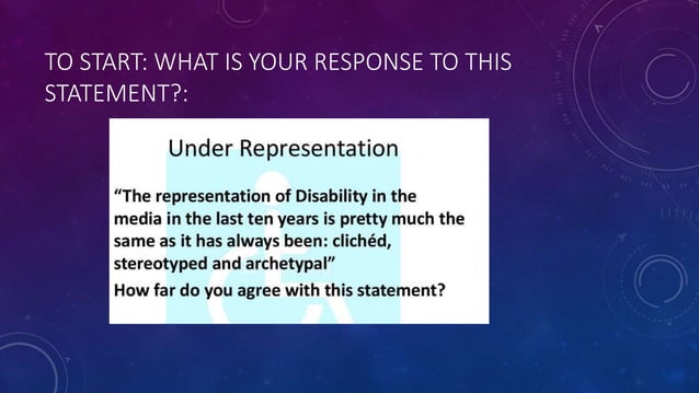 Representation of disability | PPT
