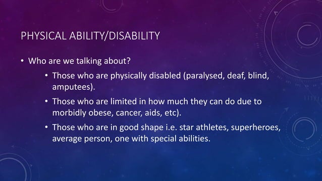 Representation of disability | PPT