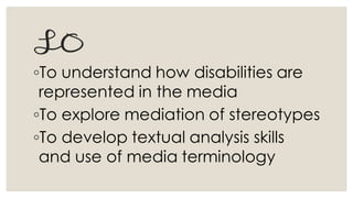 Representation of Disability | PPT