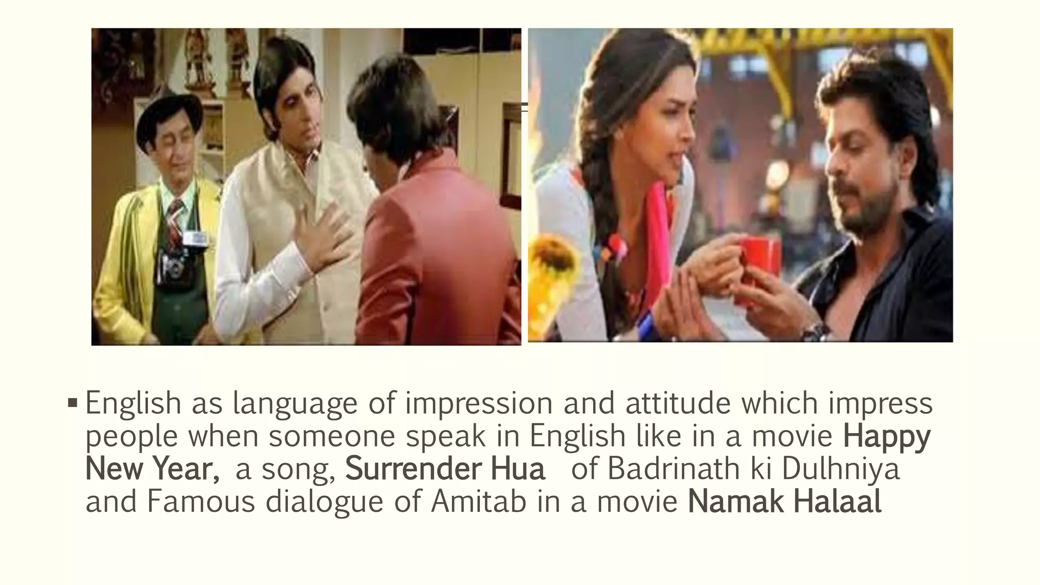 Representation of english language in movies | PPT