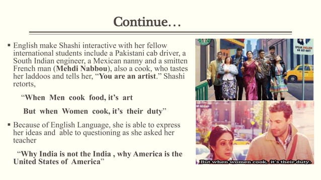 Representation of english language in movies | PPT