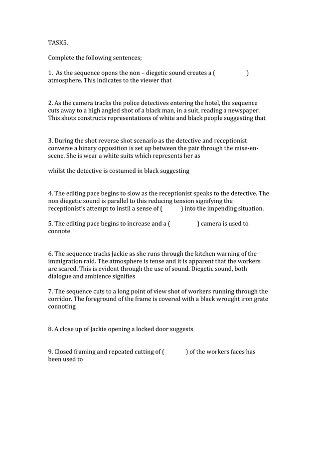 Representation of Ethnicity Worksheet | PDF