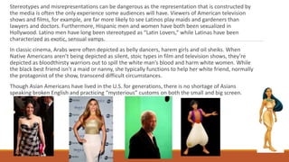 Representation of ethnic minorities in media | PPTX