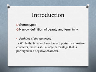 Representation of female character in some popular cartoons | PPTX