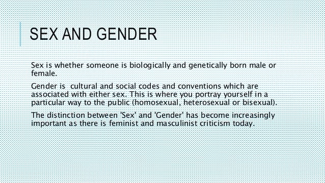 Representation Of Gender