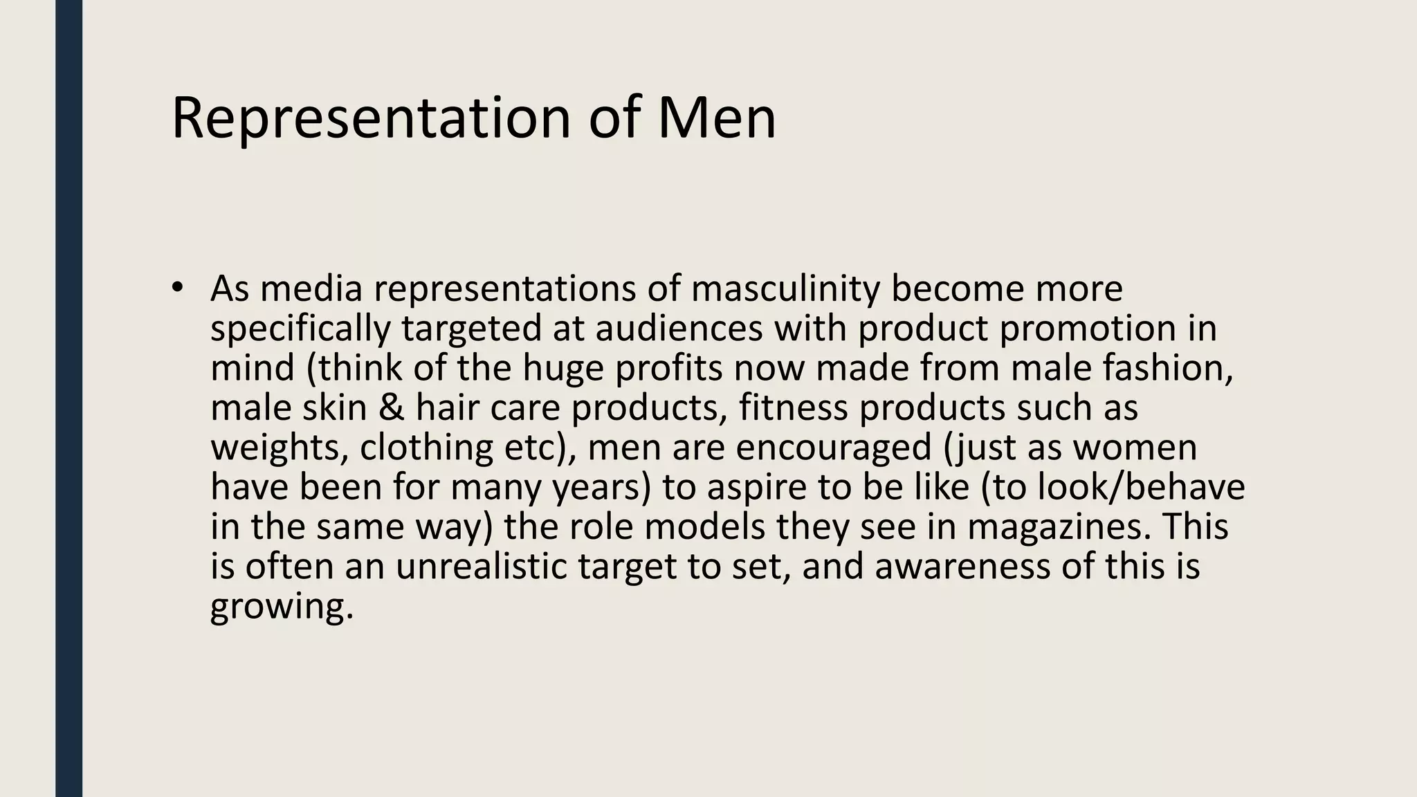 Representation of gender | PPT