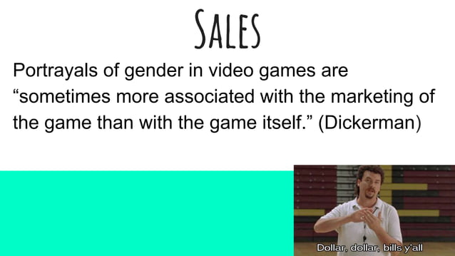 Representation of gender in games - slides | PPTX