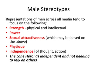 Representation of men in action films | PPTX