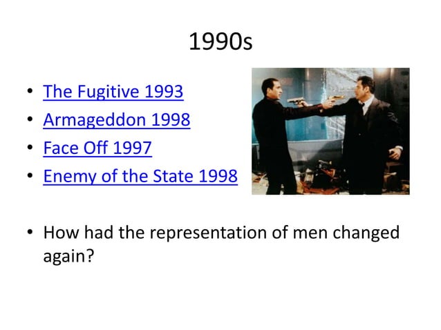 Representation of men in action films | PPTX | Movies | Entertainment