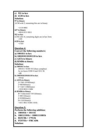 Representation of numbers and characters | PDF | Computing | Technology ...
