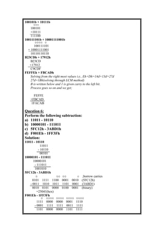 Representation of numbers and characters | PDF | Computing | Technology ...