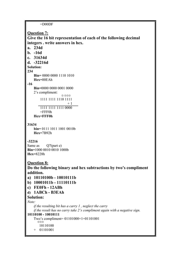 Representation of numbers and characters | PDF | Computing | Technology & Computing