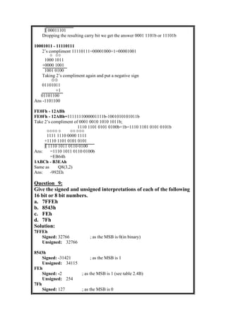 Representation of numbers and characters | PDF
