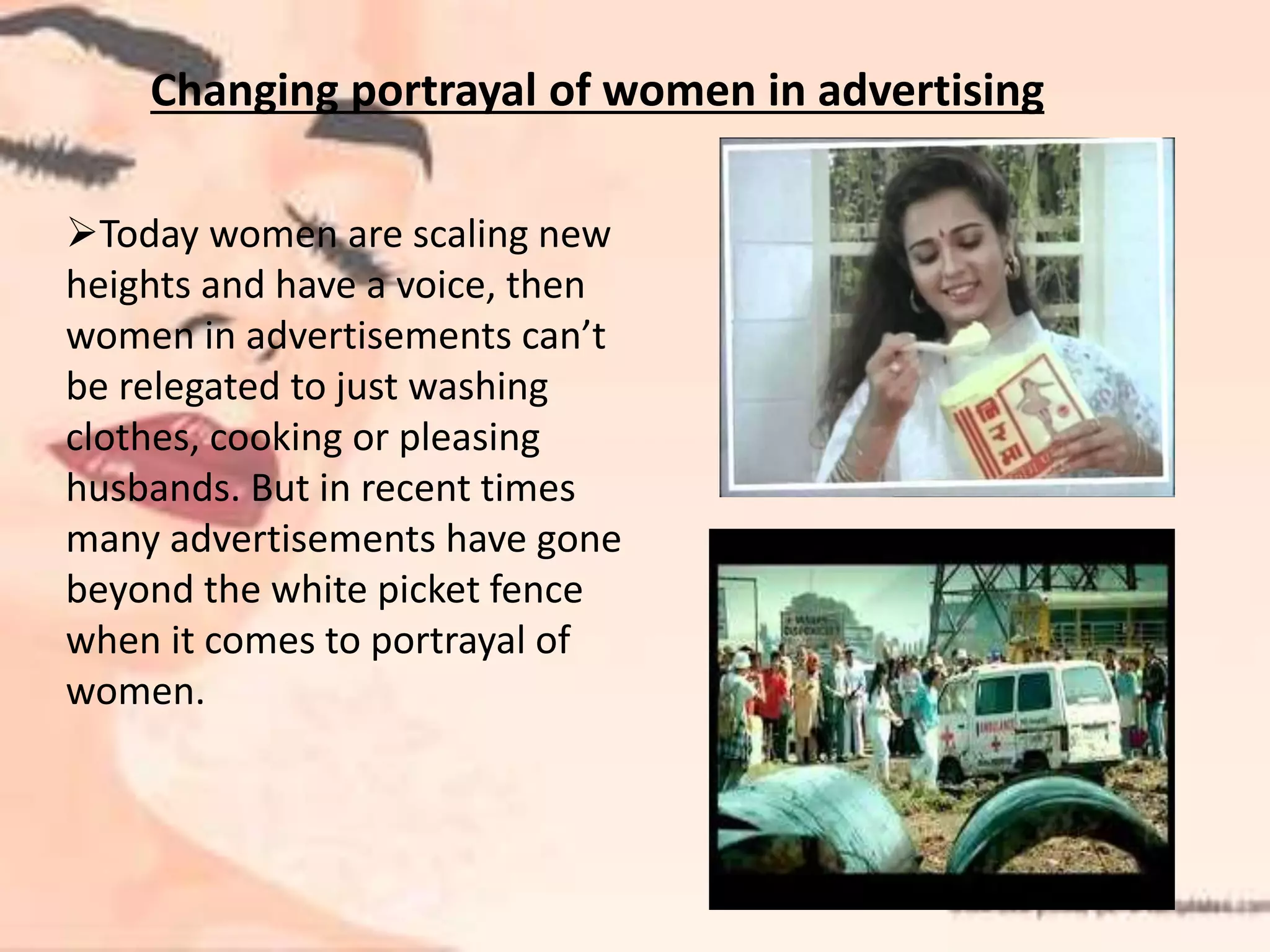 Representation of women in Advertisements | PPT