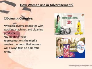 Representation of women in Advertisements | PPT