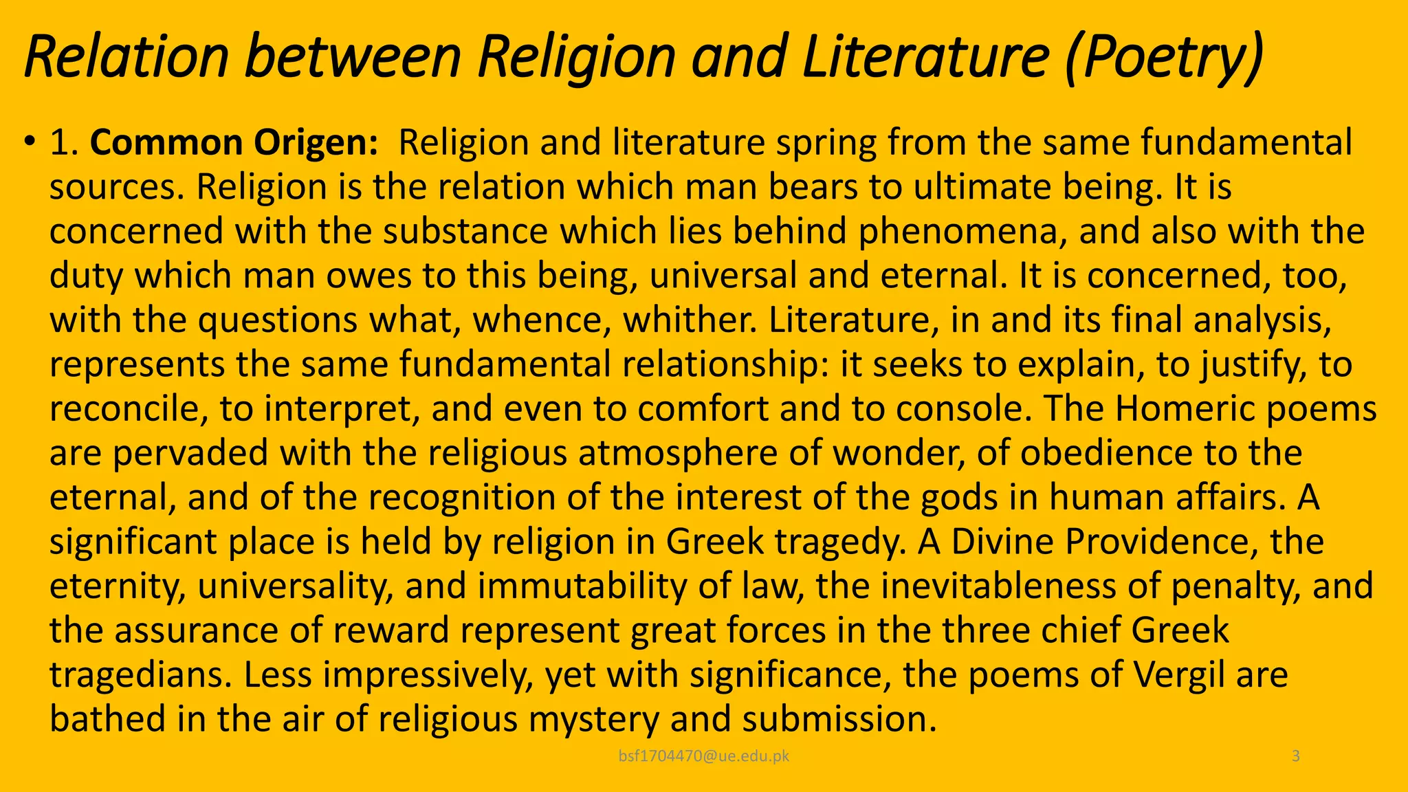 Representation of religious mindset in english poetry | PPTX ...