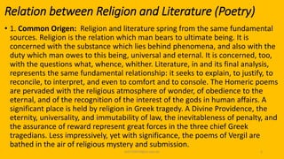 Representation of religious mindset in english poetry | PPTX
