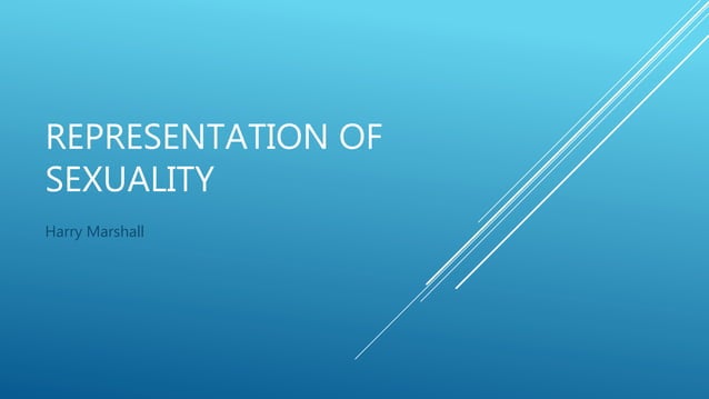 Representation Of Sexuality Pptx