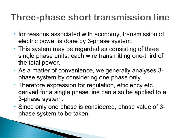 Representation of short & medium transmission lines | PPT