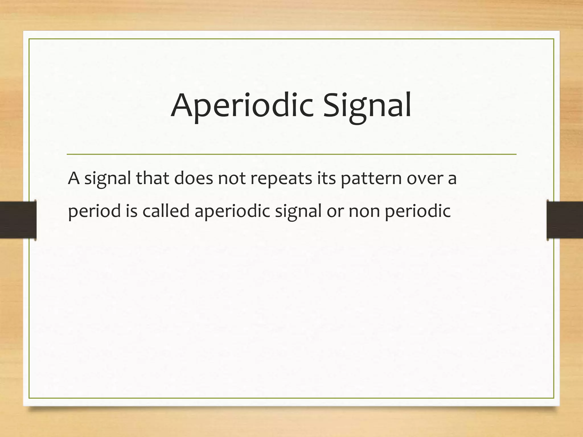 Representation of signals | PPTX