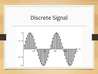 Representation of signals | PPTX