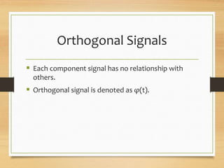Representation of signals | PPTX